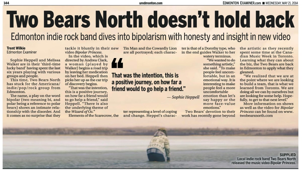 Two Bears North: Bipolar Princess – The Trent Wilkie